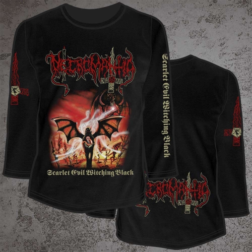 NECROMANTIA Scarlet Evil Witching Black LONGSLEEVE